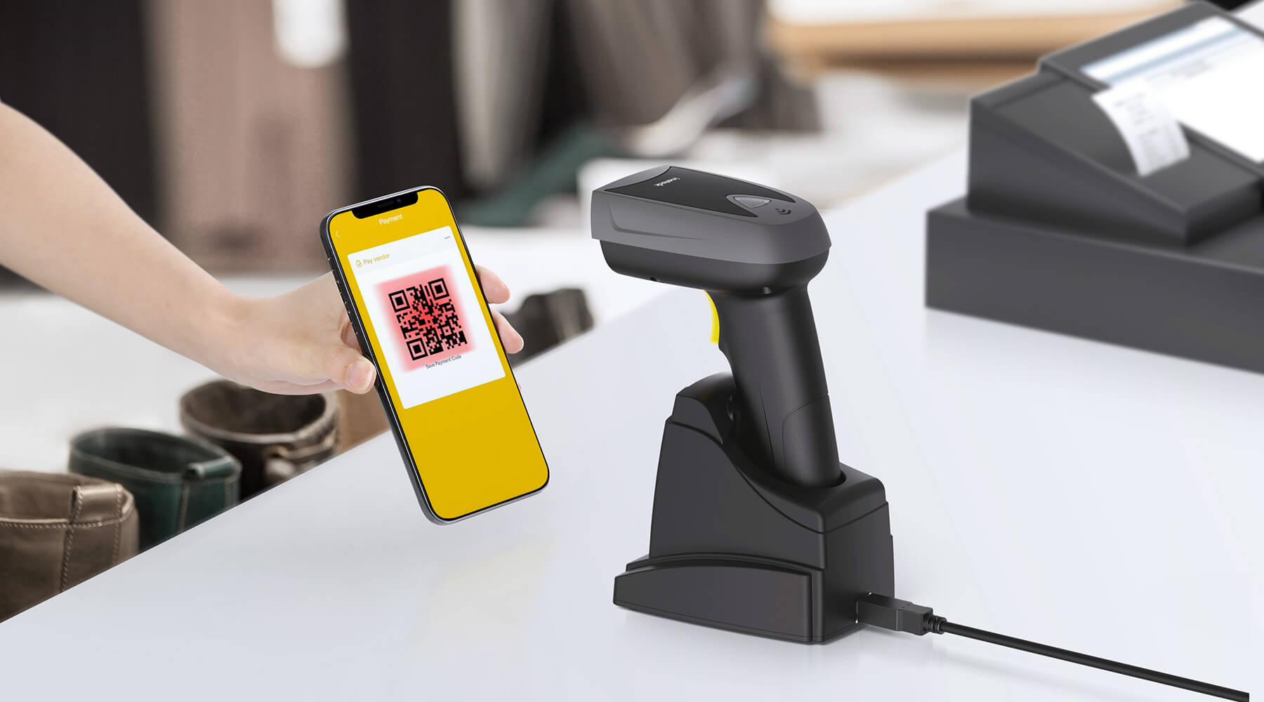 Payments Have Never Been Easier than with Bluetooth 2D Barcode Scanner ...