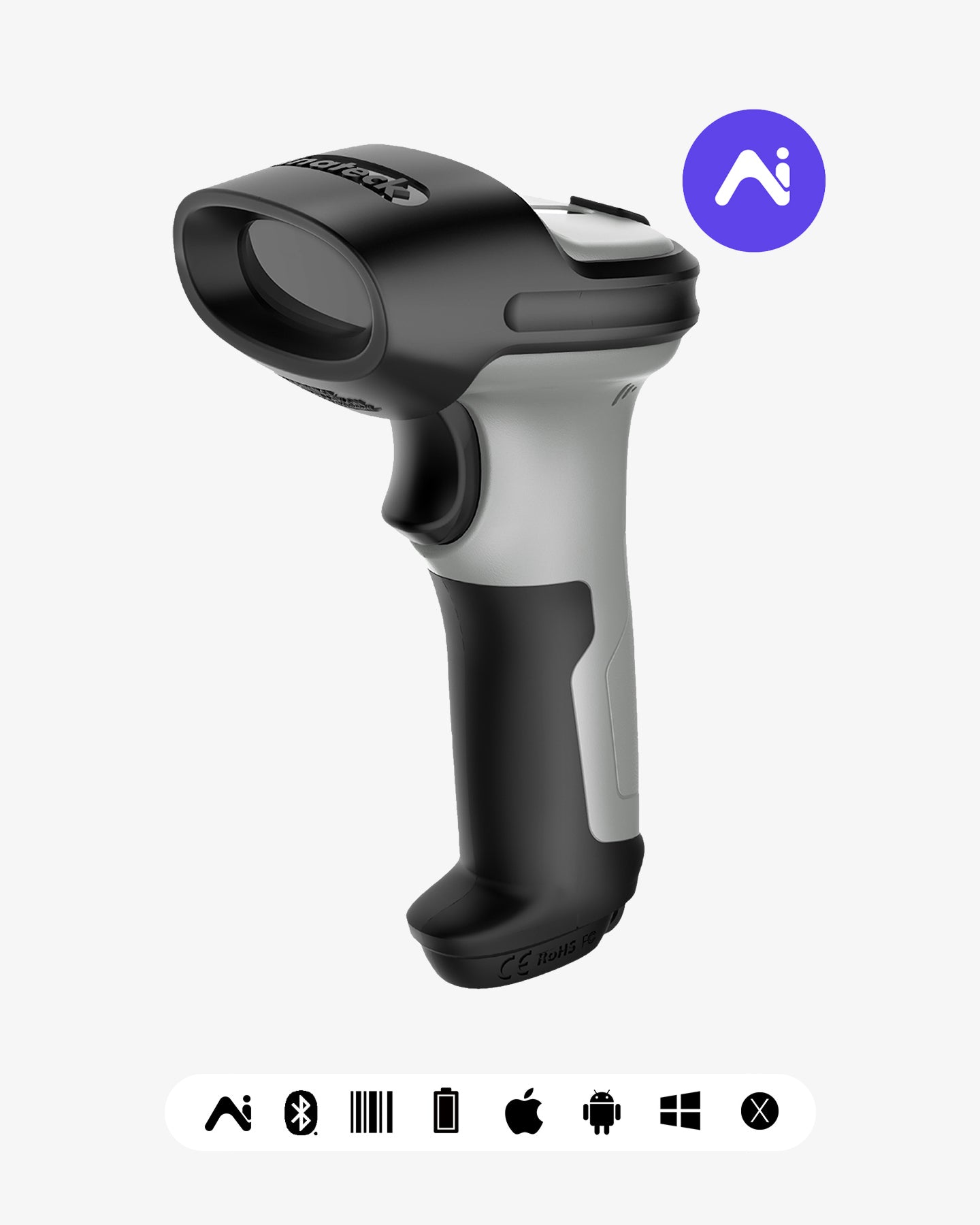 AI Barcode Scanner Bluetooth 1D Scanner, with APP and SDK, BCST-70 AI ...