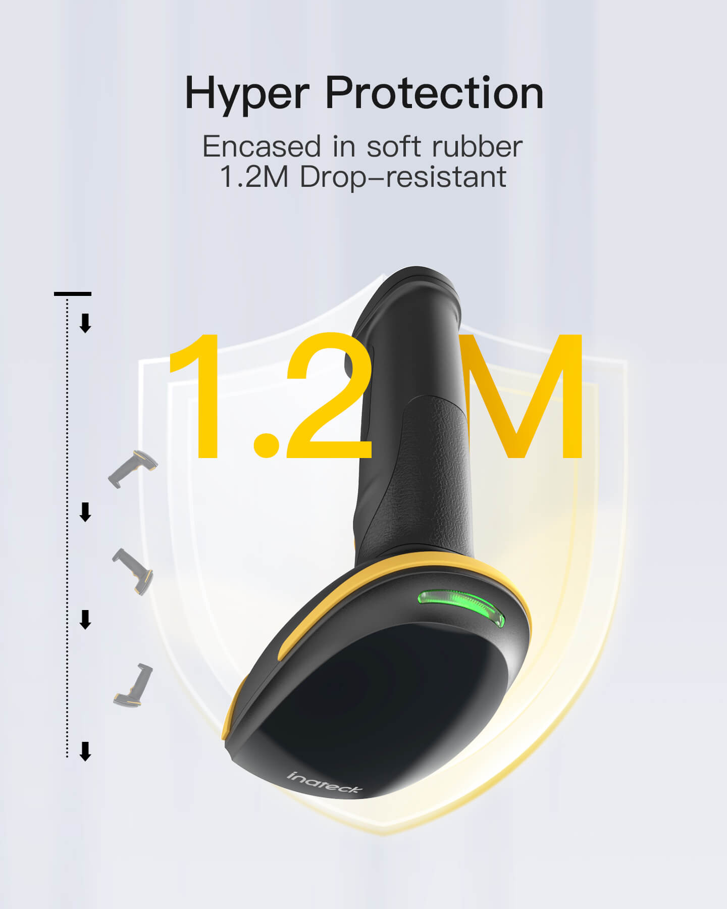 2D Bluetooth Barcode Scanner with APP/SDK Support & Adjustable Stand ...