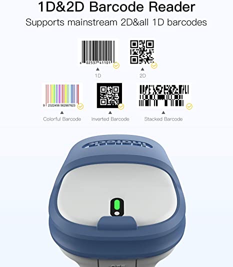 Bluetooth® 5.0 2D Barcode Scanner BCST-73 + Charging Base BS04001 ...